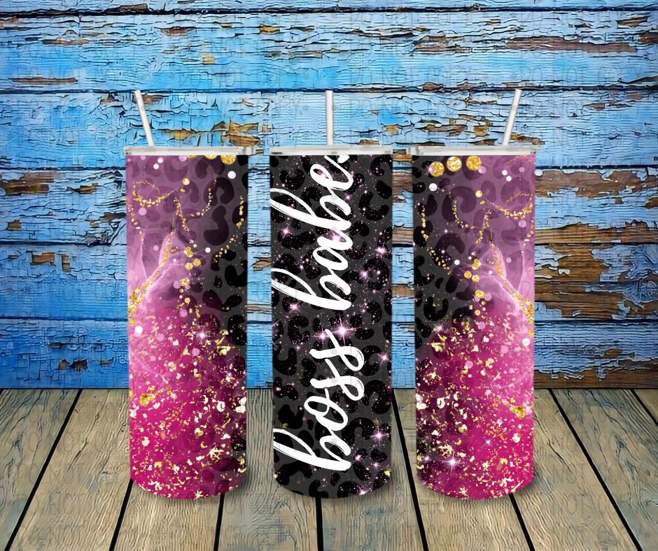 Boss Babe tumbler – Double Dream Customs